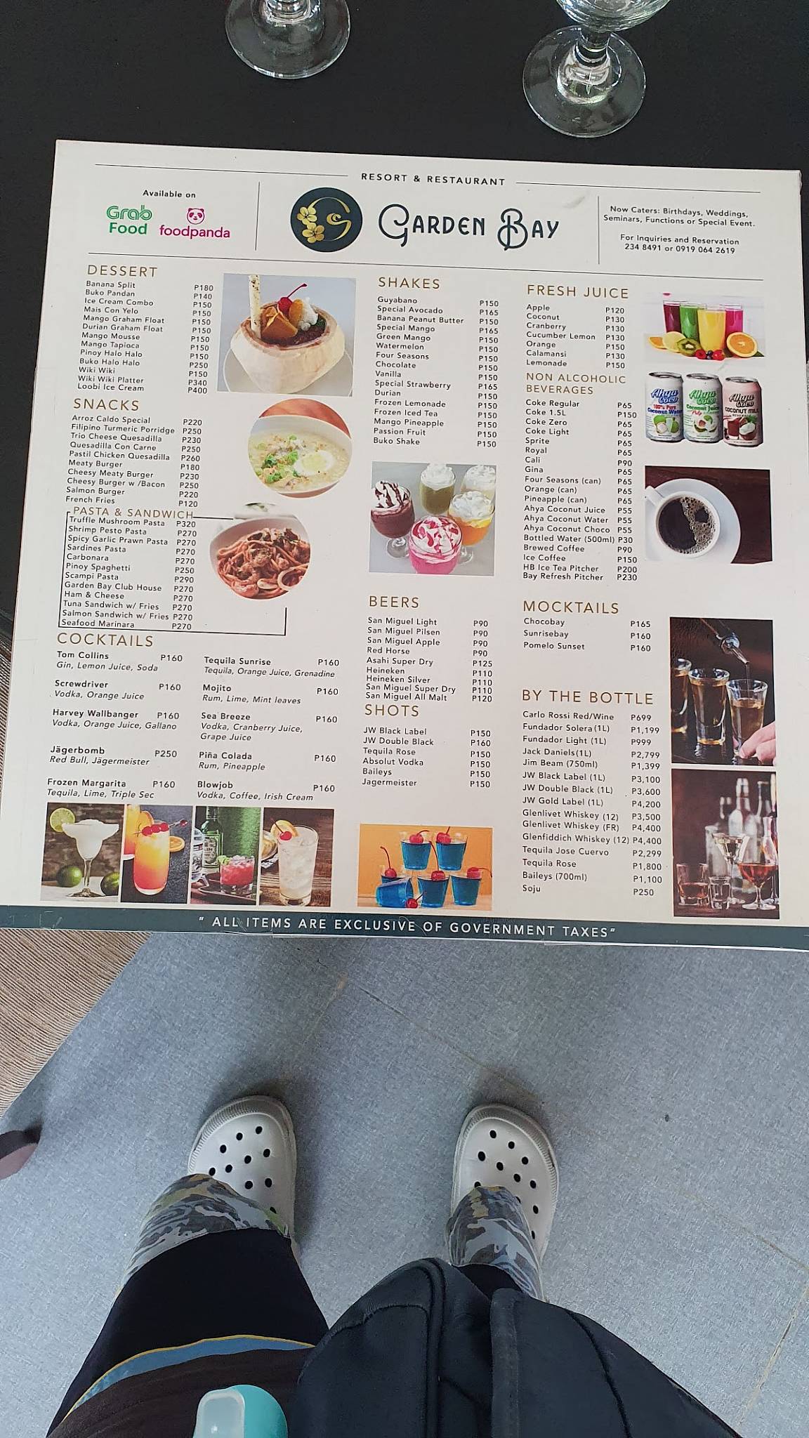 Menu at Garden Bay Restaurant & Resort, Davao City