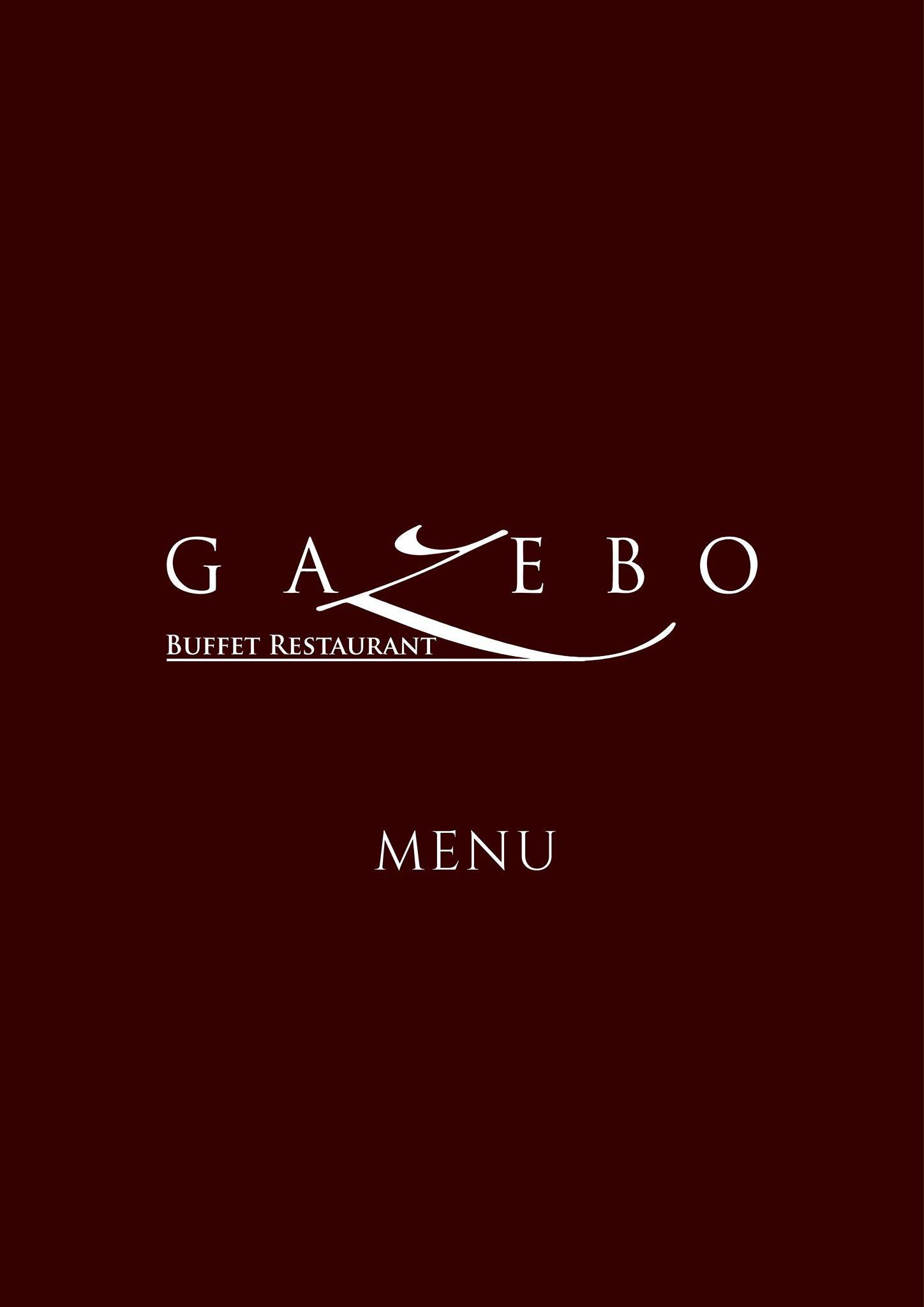 Menu at Gazebo Buffet Restaurant, Hyderabad, 4th Floor