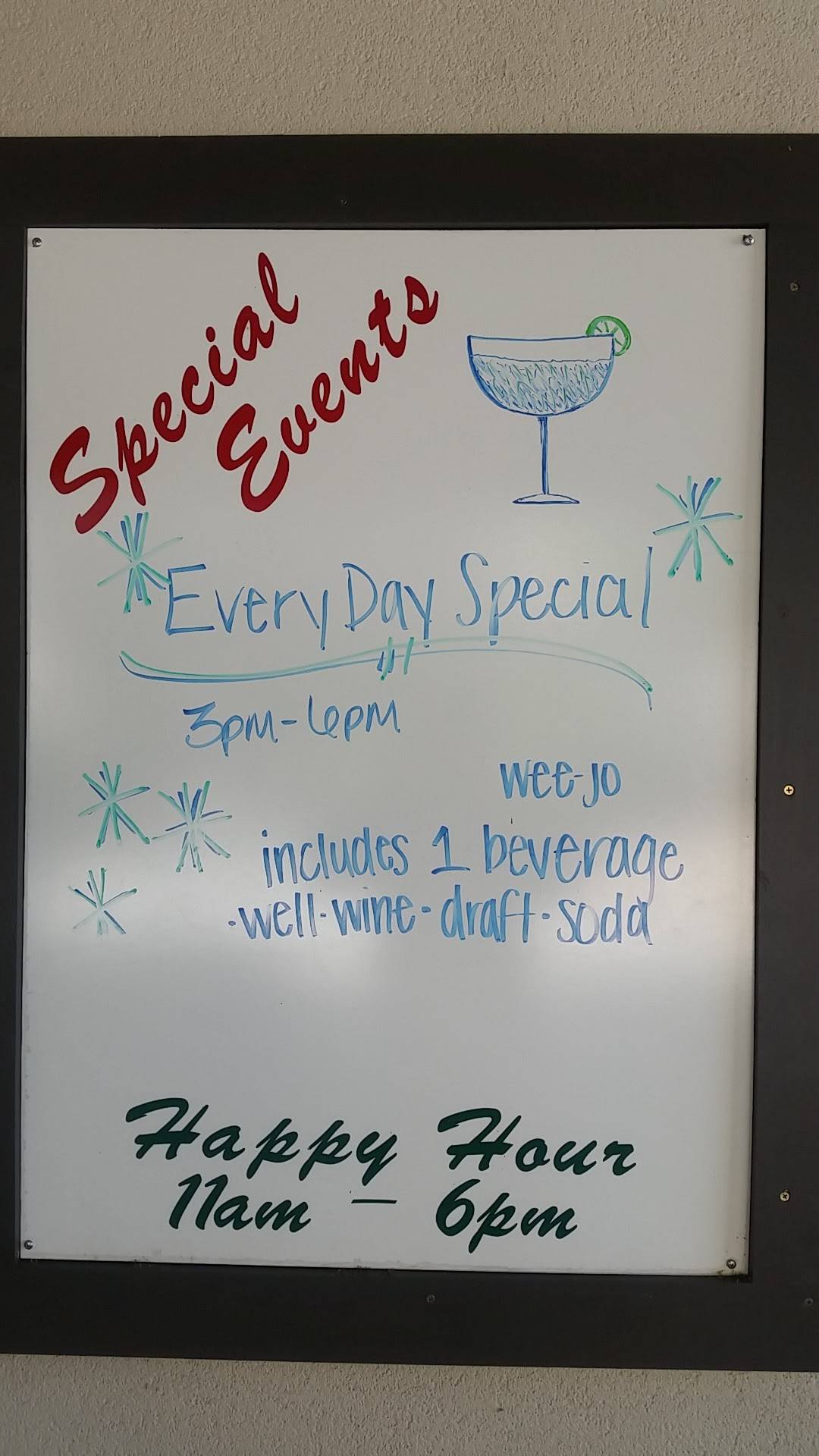 Menu at GeJo's Original restaurant, Centennial