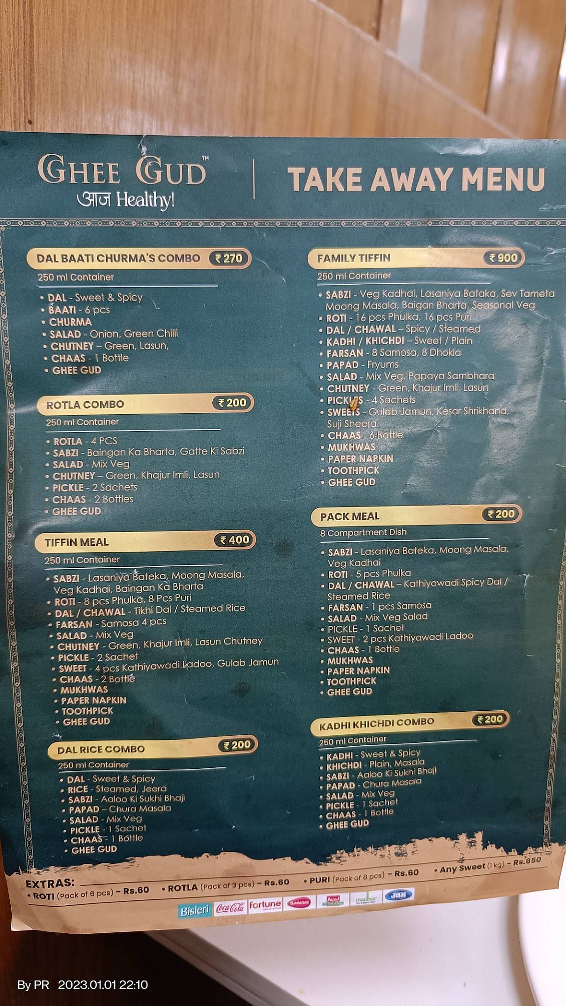 Menu at Ghee Gud, TRP Mall Bopal - 6th floor, C - Wing, C4 Lift ...