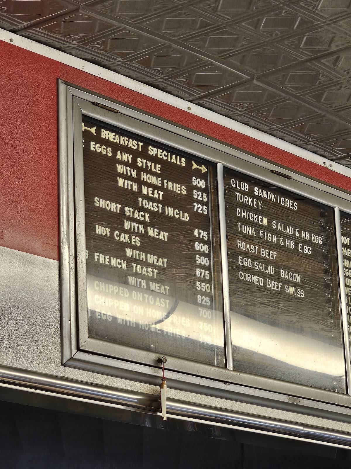 Menu at Angelo's Glassboro Diner restaurant, Glassboro