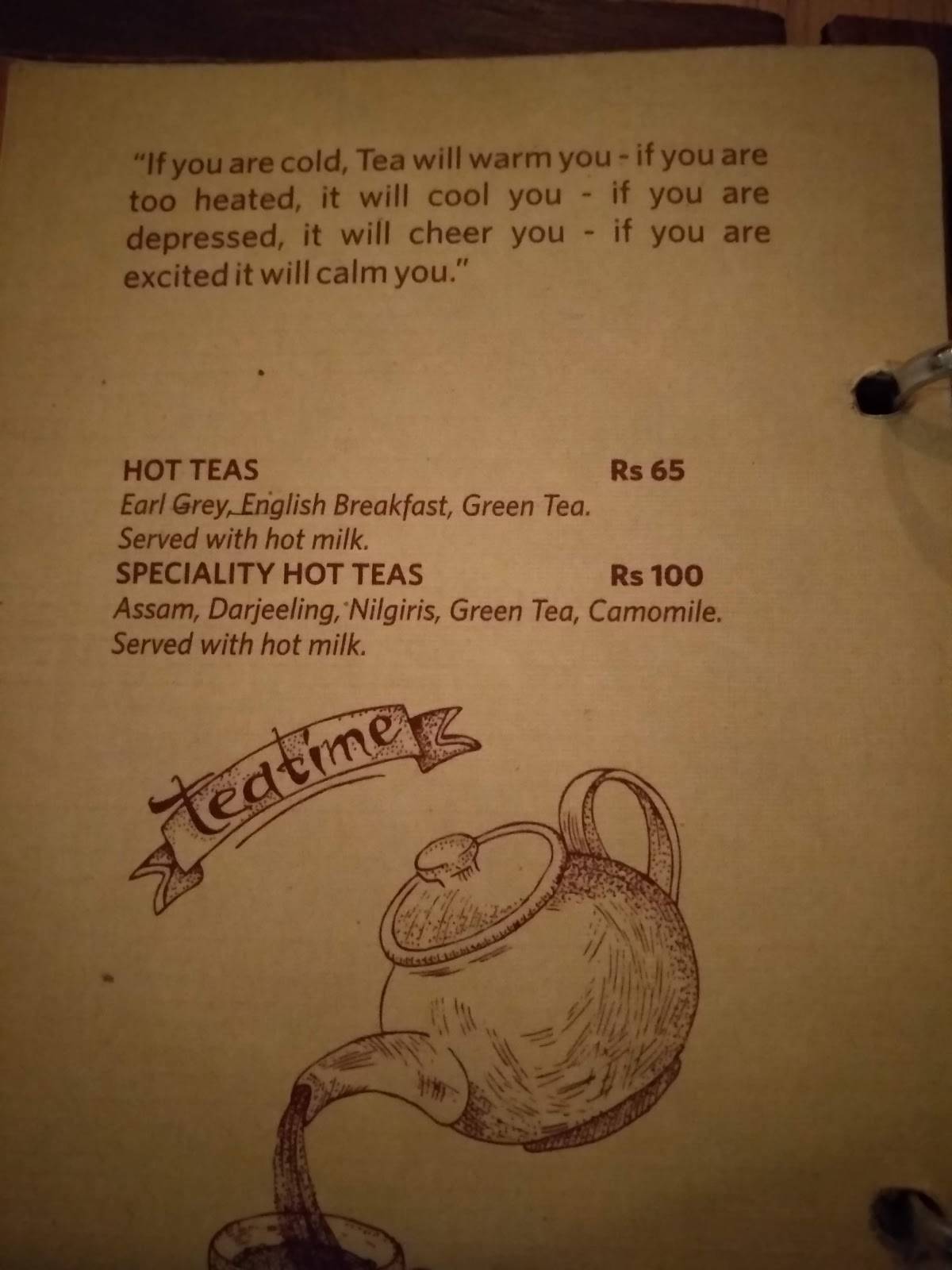 Menu at Glen's Bakehouse, Bengaluru, 7A