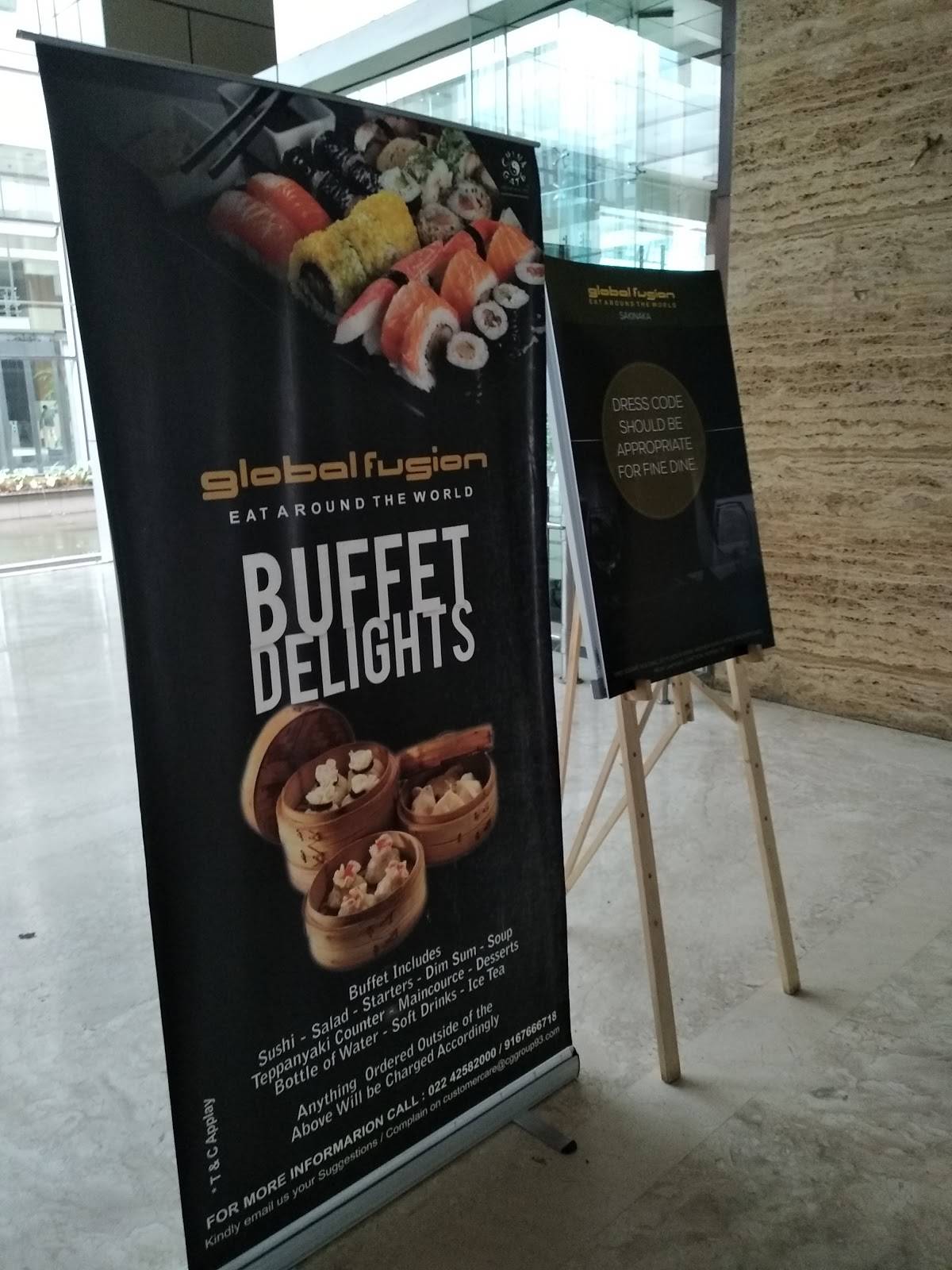 Menu at Global Fusion Sakinaka, Mumbai, B-1 Times Square Building Near ...
