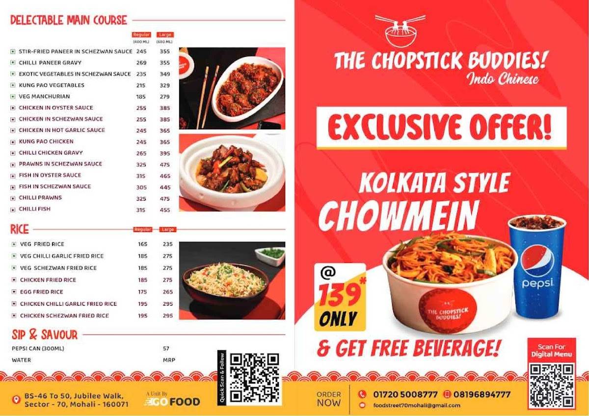 Menu at Go Food Jubilee Walk, Sahibzada Ajit Singh Nagar