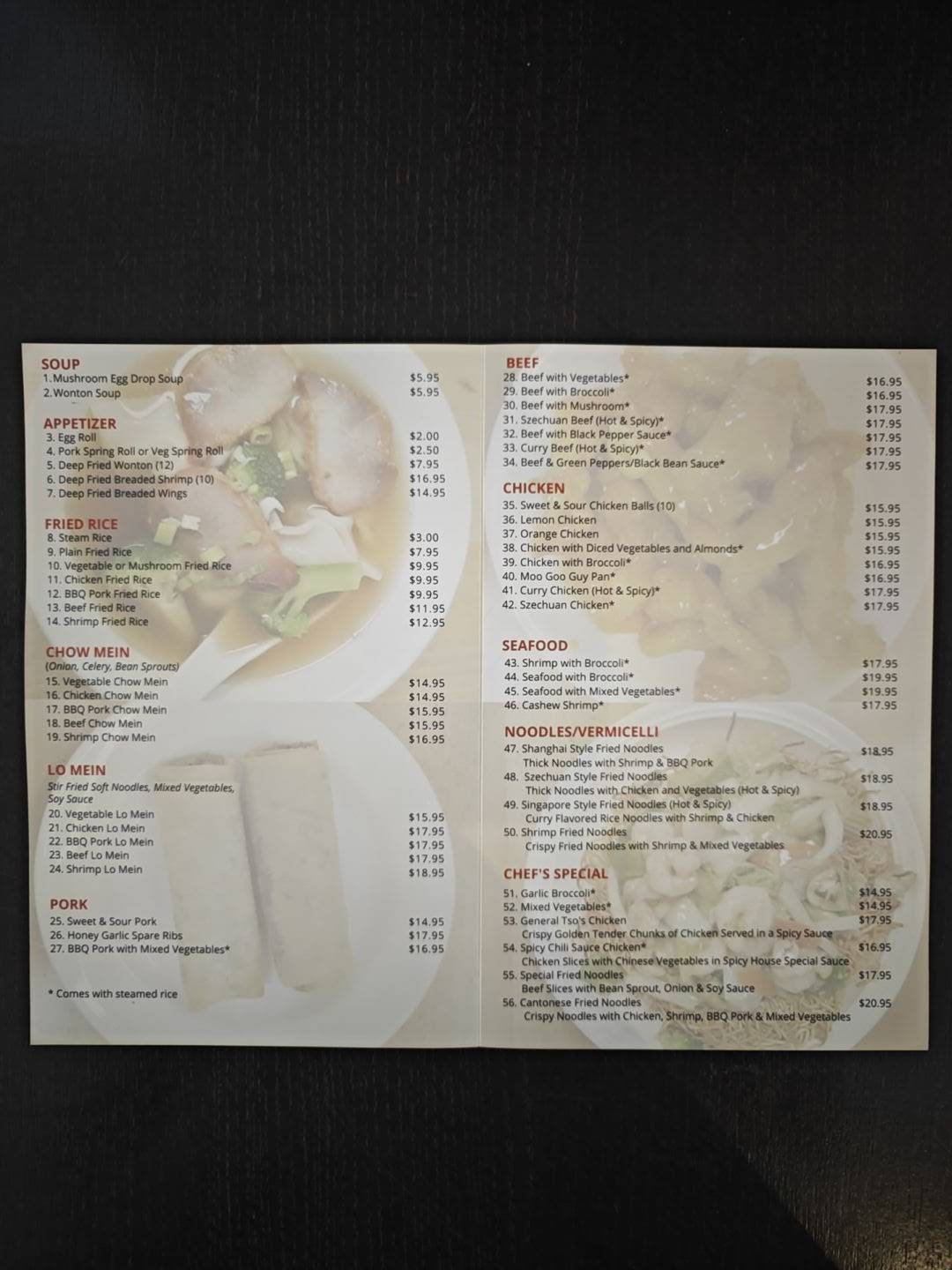 Menu at Golden Fry Chinese Restaurant, Rothesay