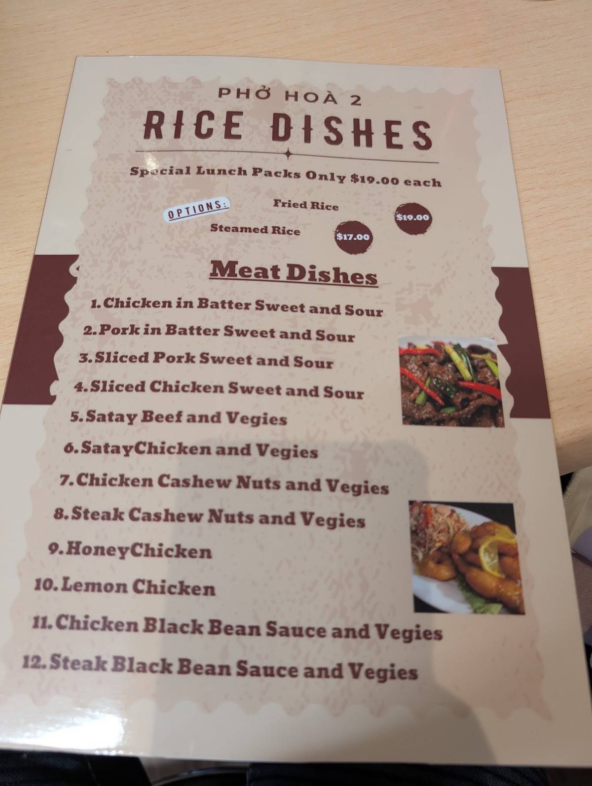 Menu at Golden Up fast food, Wendouree