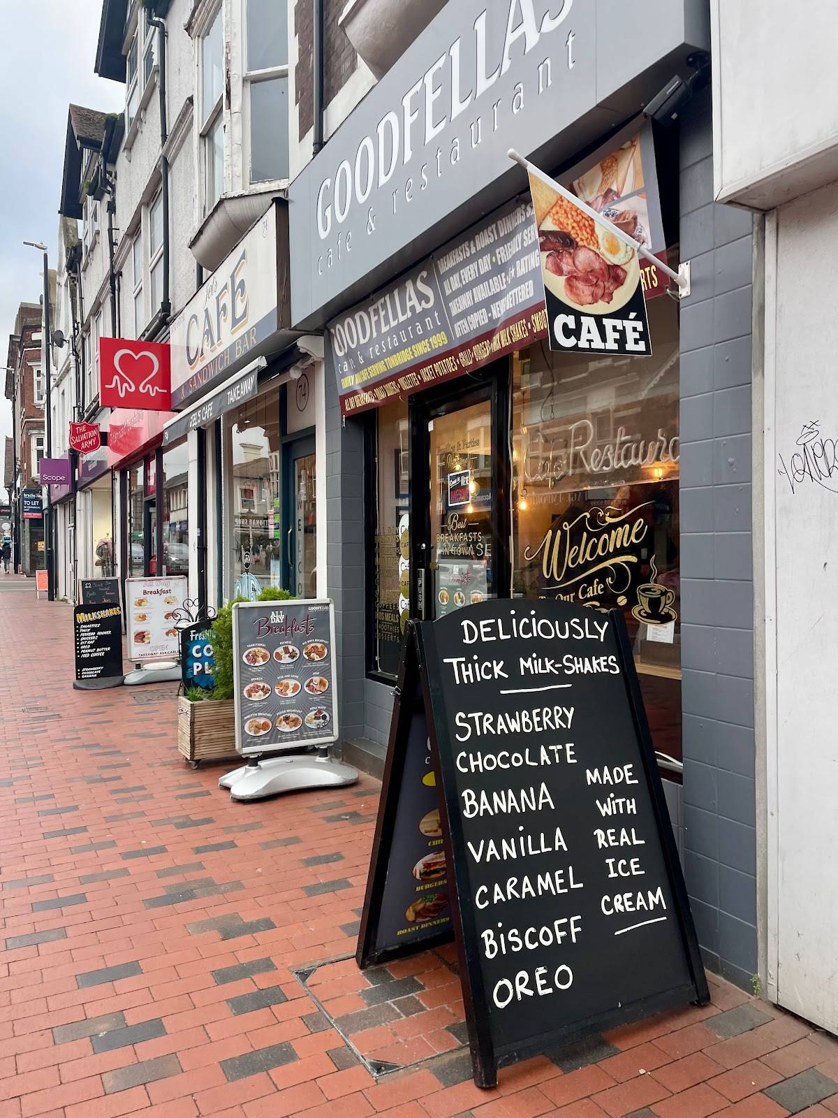 Menu at Goodfellas Cafe, Tonbridge