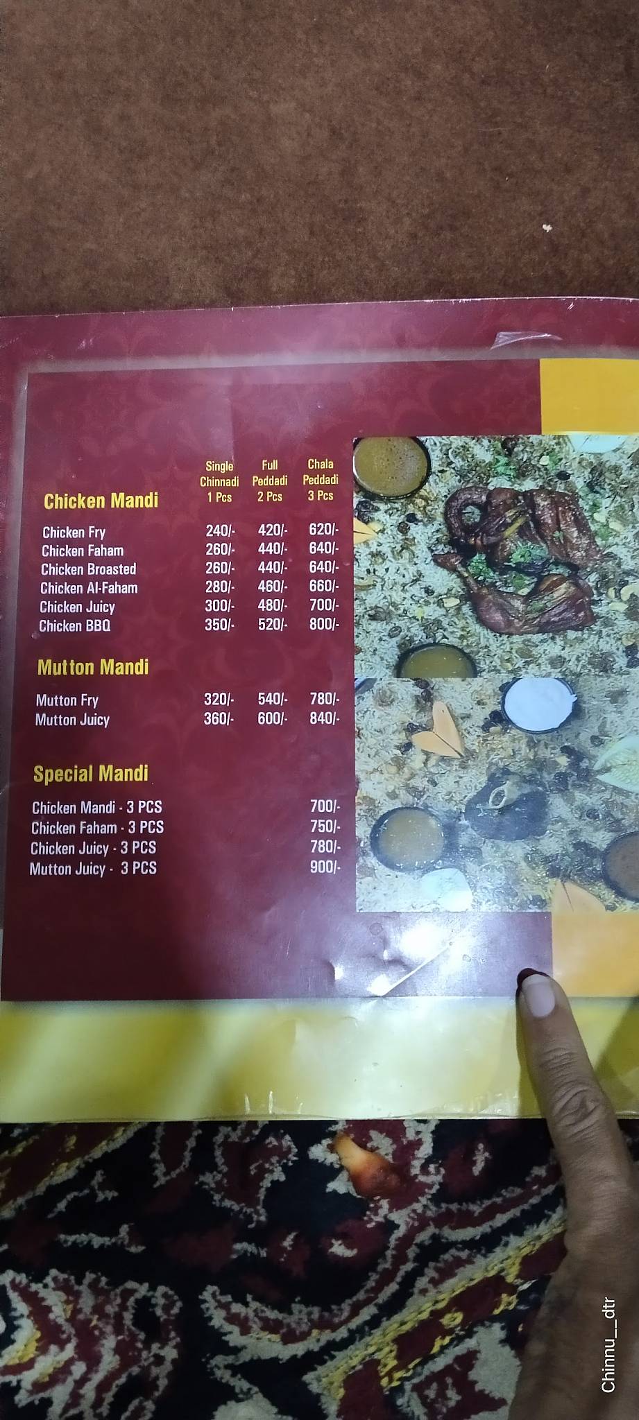 Menu at Graduate's Arabian Mandi Restaurant, Hyderabad