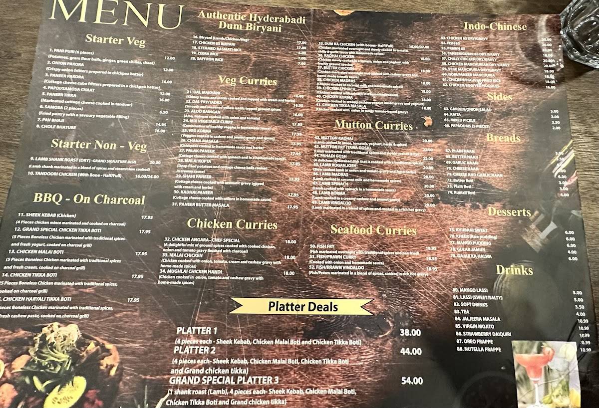 Menu at Grand Restaurant Deer Park, Deer Park