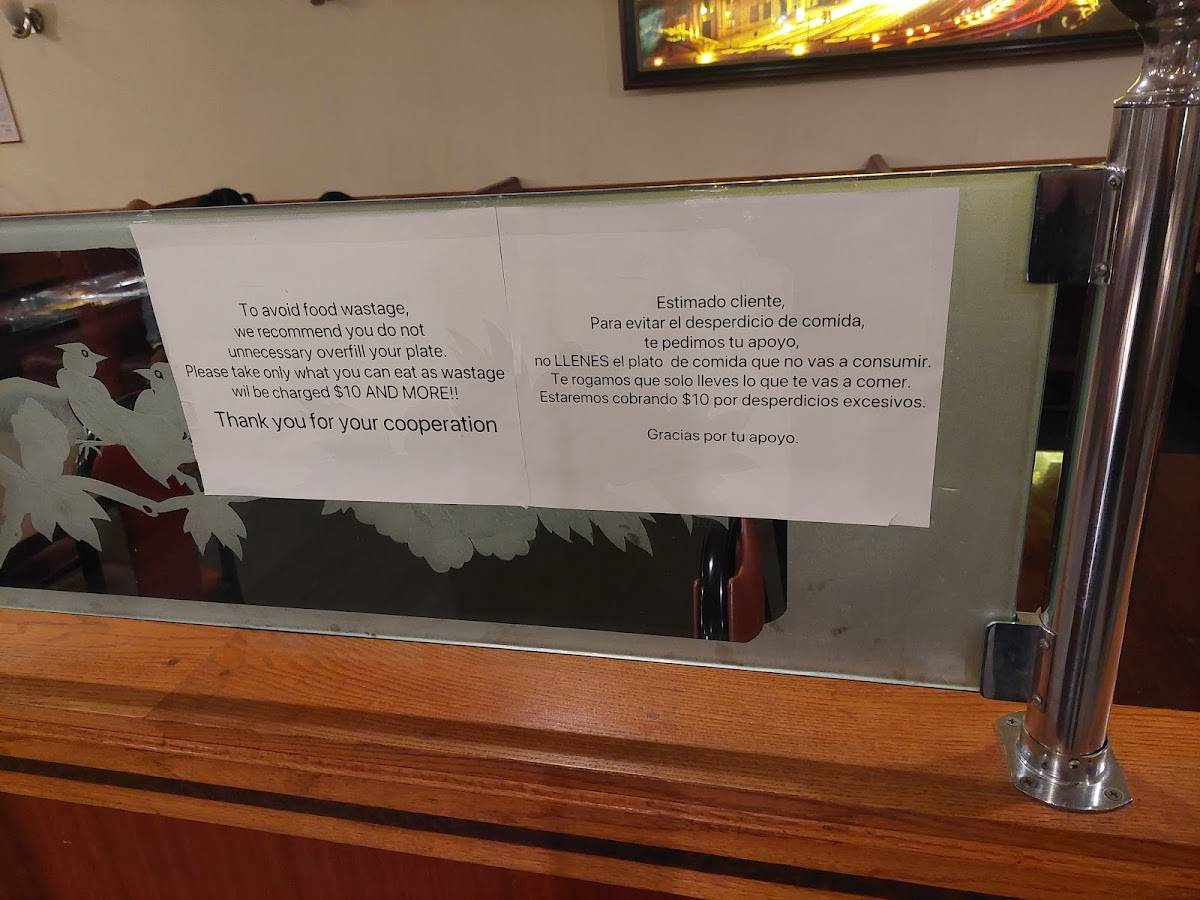 Menu at Grand Shanghai Buffet restaurant, Webster City