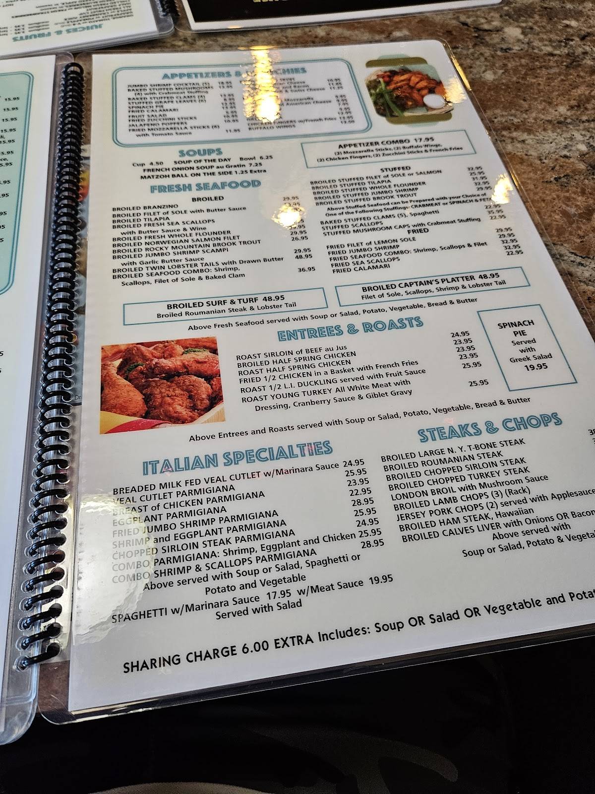 Menu at Greenvale Townhouse Restaurant, Greenvale