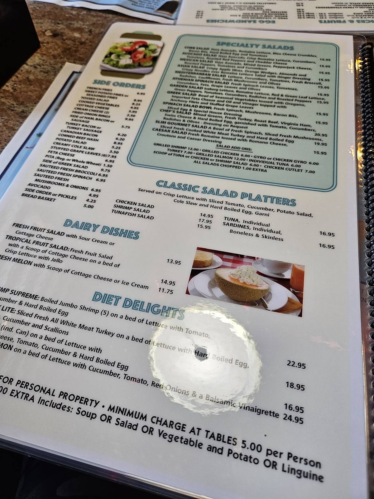 Menu at Greenvale Townhouse Restaurant, Greenvale