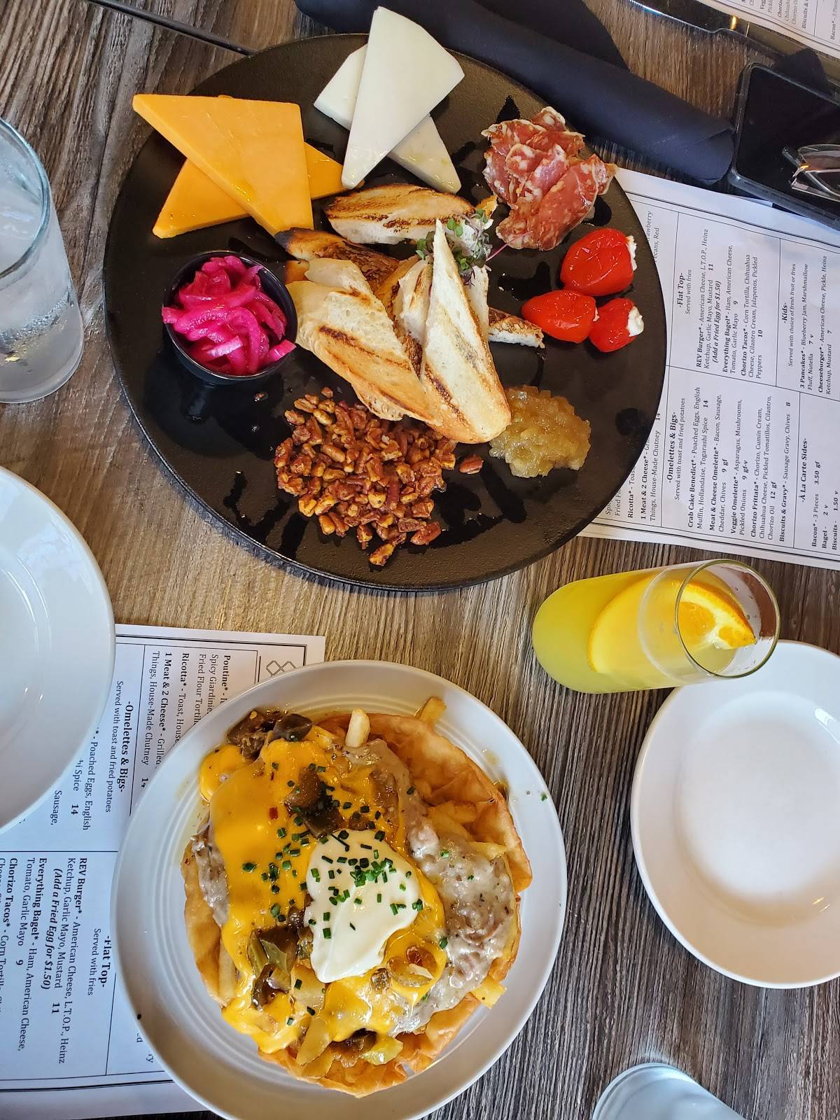 Menu at Revery restaurant, Greenwood