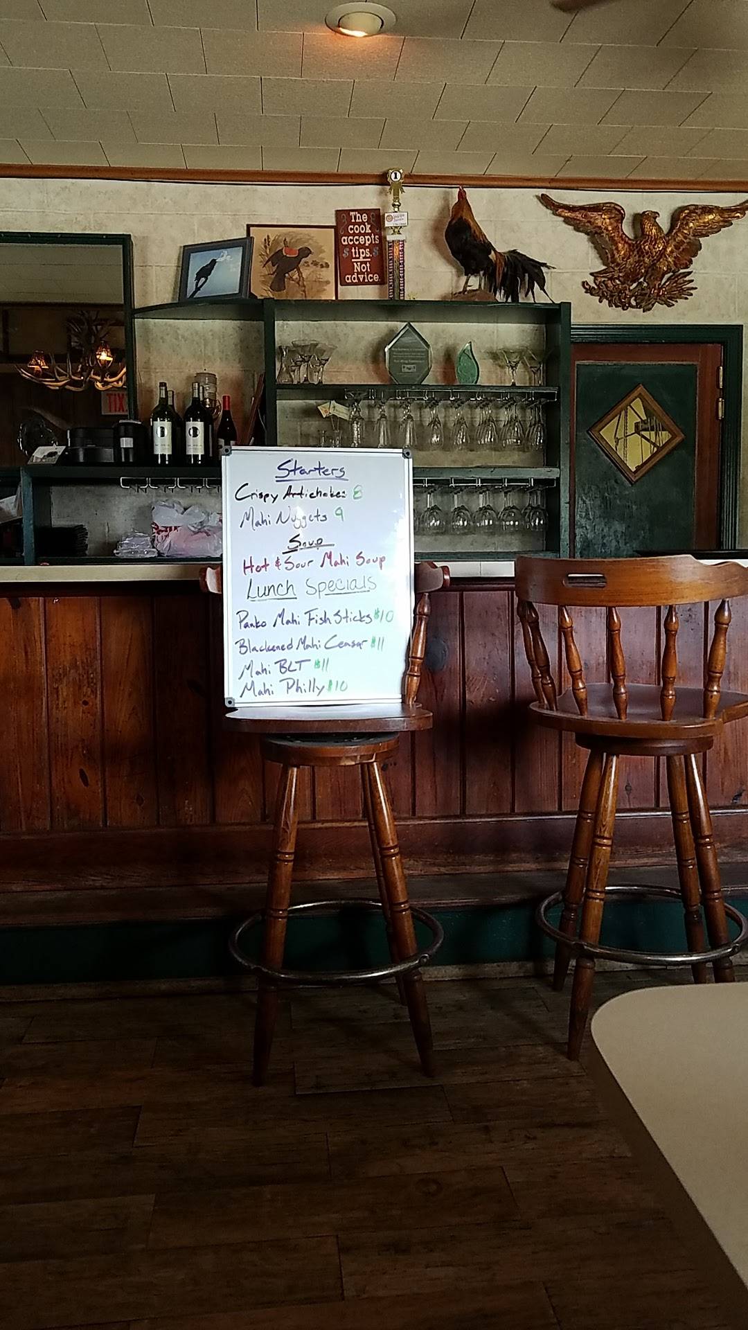 Menu at Red Wing Restaurant, Groveland