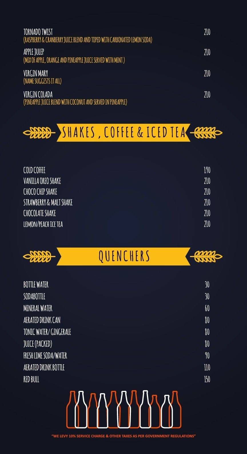 Menu at 21 Shots- Bar Terrace Disco, Gurugram