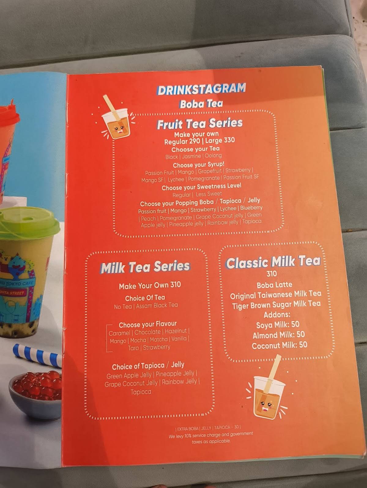 Menu at Harajuku Tokyo Cafe, Gurugram, Ambience Mall 3