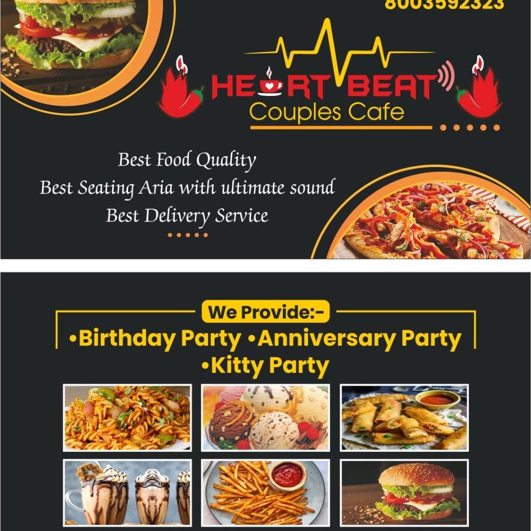 Menu at HEART Beat Couples Cafe, Kotputli