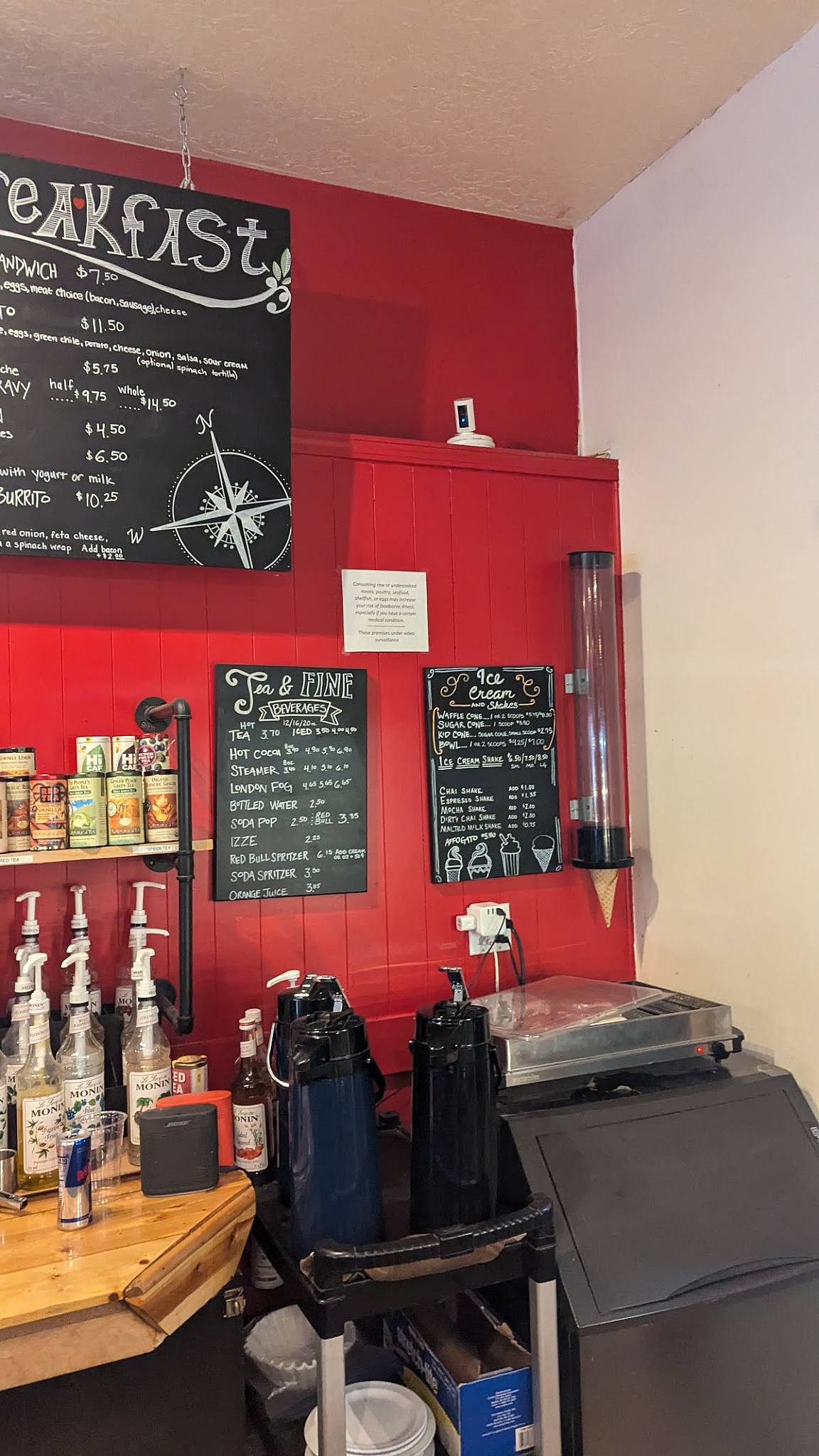 Menu at Rusty Compass Coffeehouse cafe, Haines