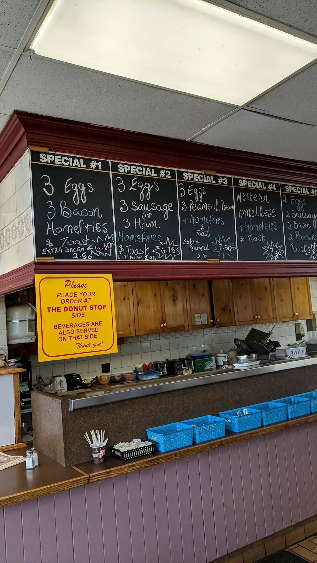 Menu at The Donut Stop restaurant, Hamilton