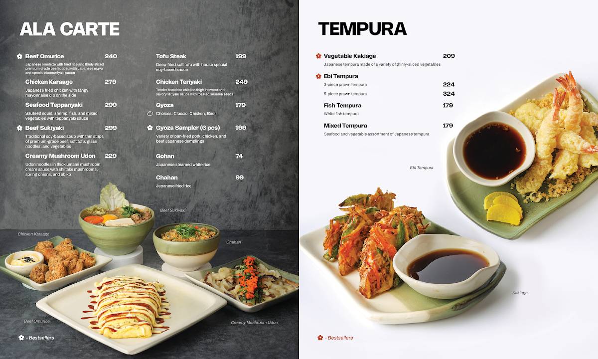 Menu at Hanako Japanese Restaurant, Parañaque, Better Living Subd