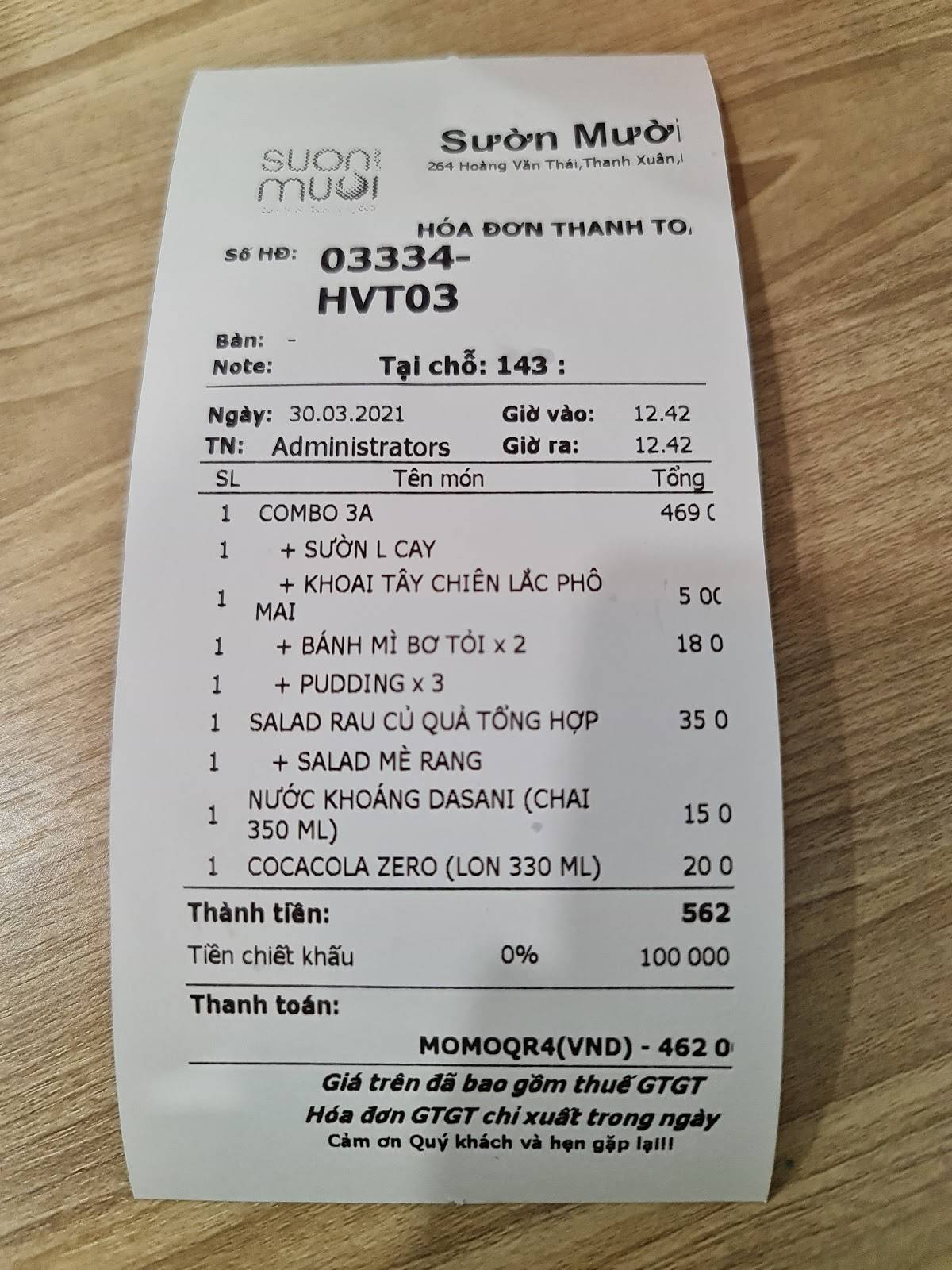Menu at Sườn Mười - Sườn nướng BBQ, Hanoi, 264 P. Hoàng Văn Thái