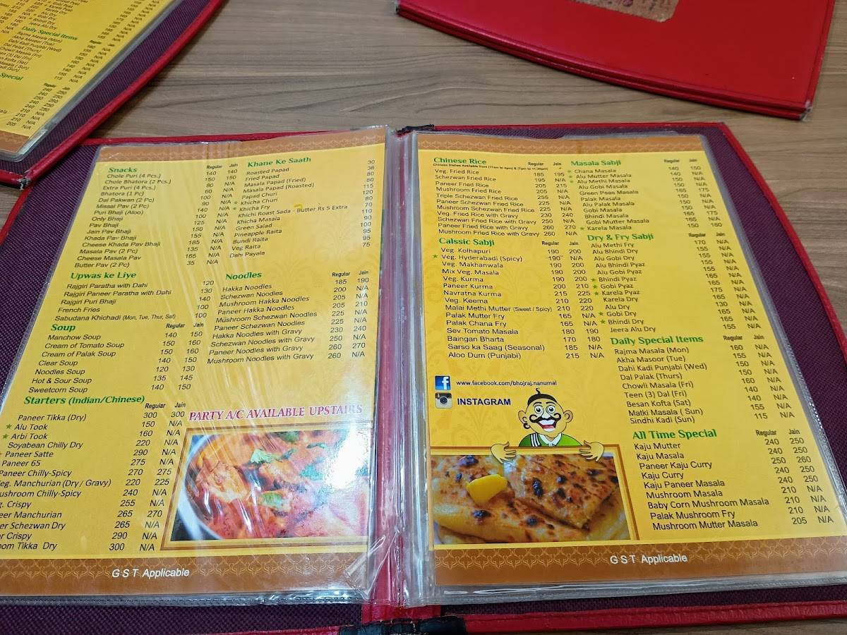 Menu at Hari Om Nanumal Bhojraj, Navi Mumbai, 1