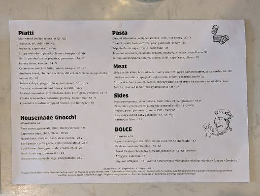 Menu at Hello Neighbour Artusi By Night restaurant, Hyde Park