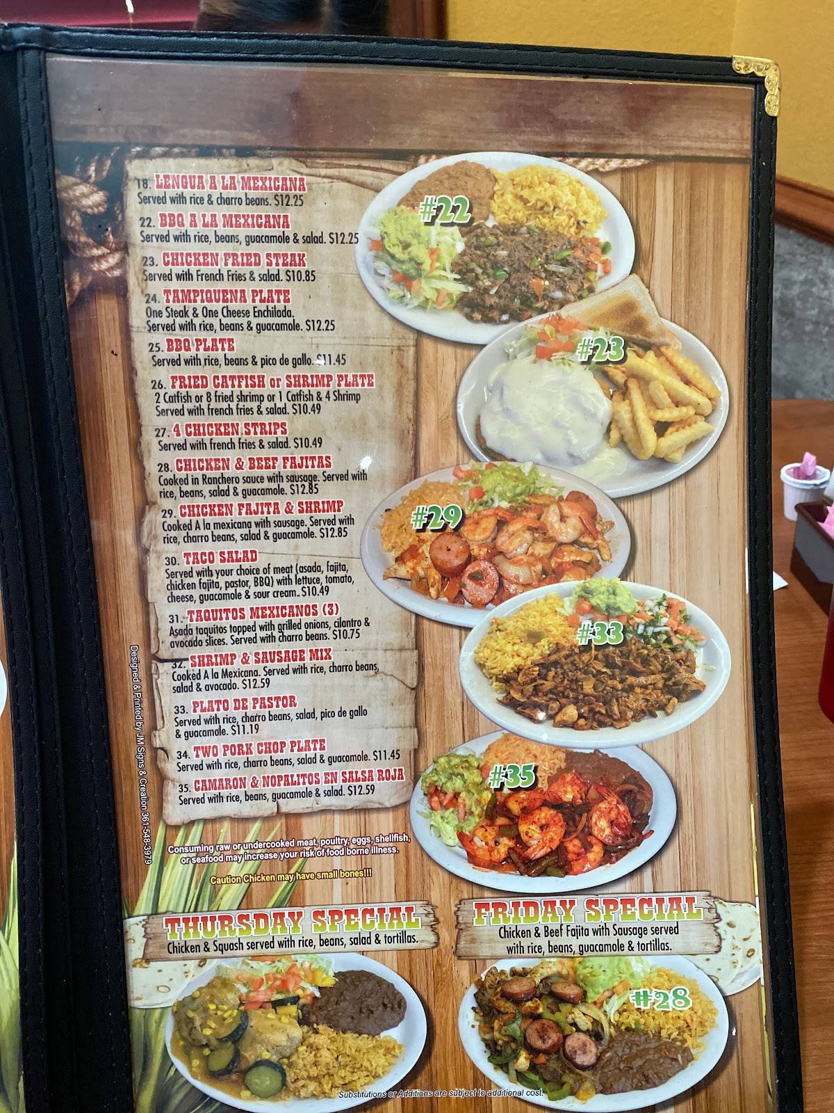 Menu at Hermanos Solis Restaurant #1, Corpus Christi, Baldwin Blvd