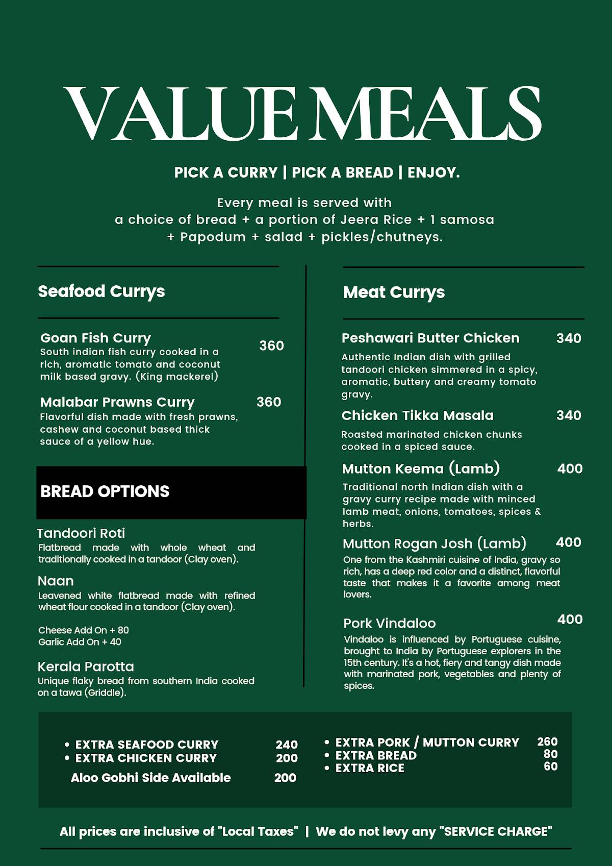 Menu at High On Chai : Authentic Indian restaurant, Ko Tao