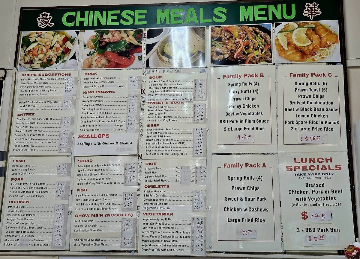Menu at Ho Wah Cafe, Holland Park West