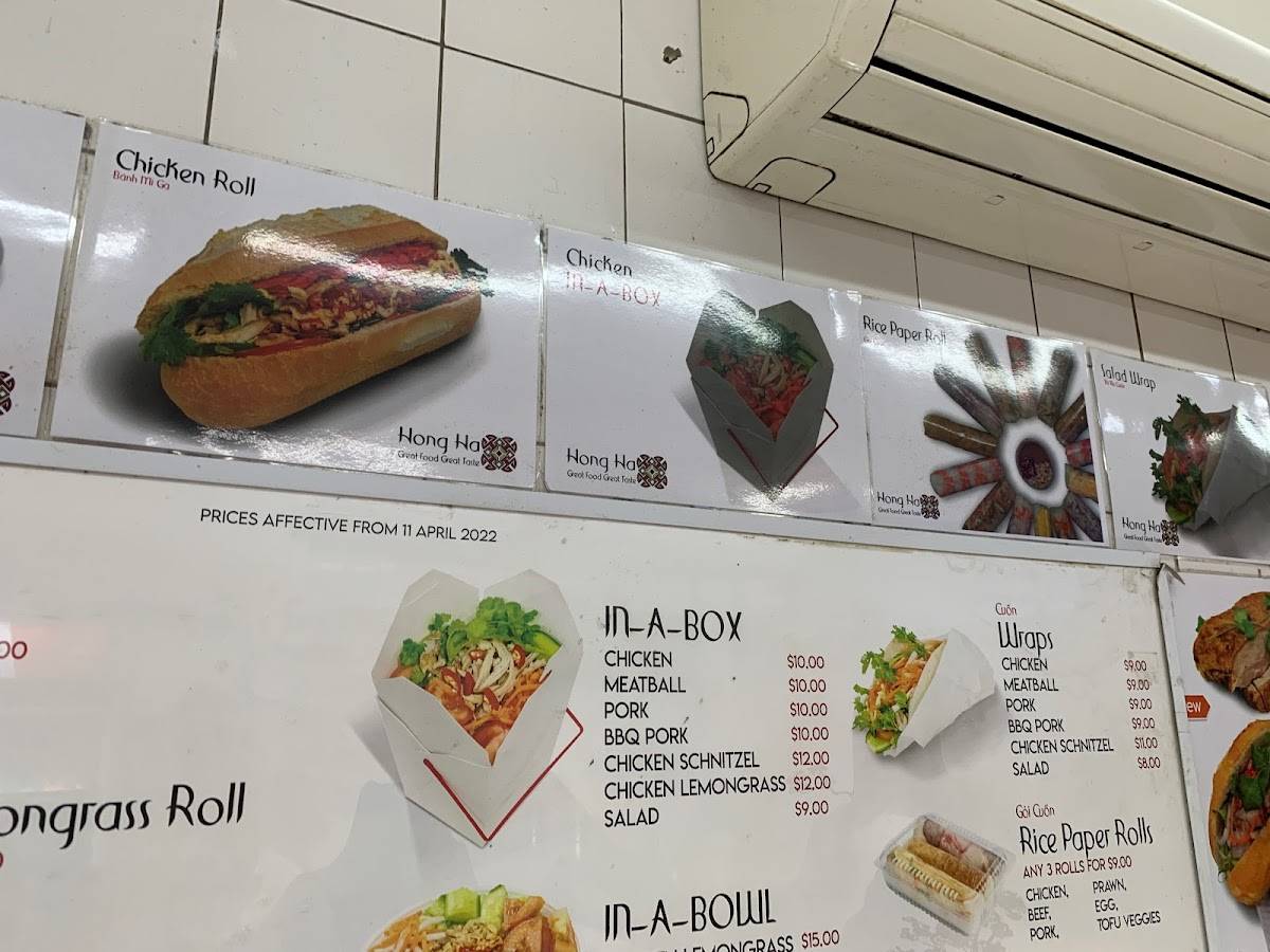 Menu at Hong Ha Bakery Mascot, Mascot