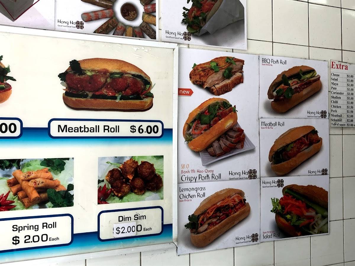 Menu at Hong Ha Bakery Mascot, Mascot