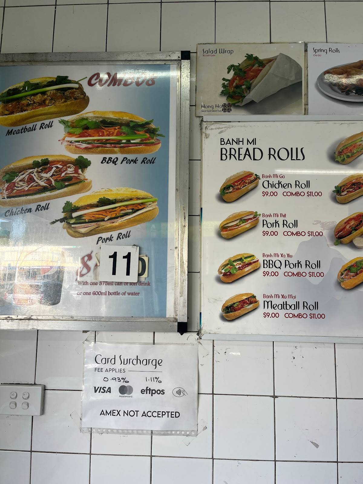 Menu at Hong Ha Bakery Mascot, Mascot