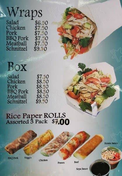 Menu at Hong Ha Bakery Mascot, Mascot