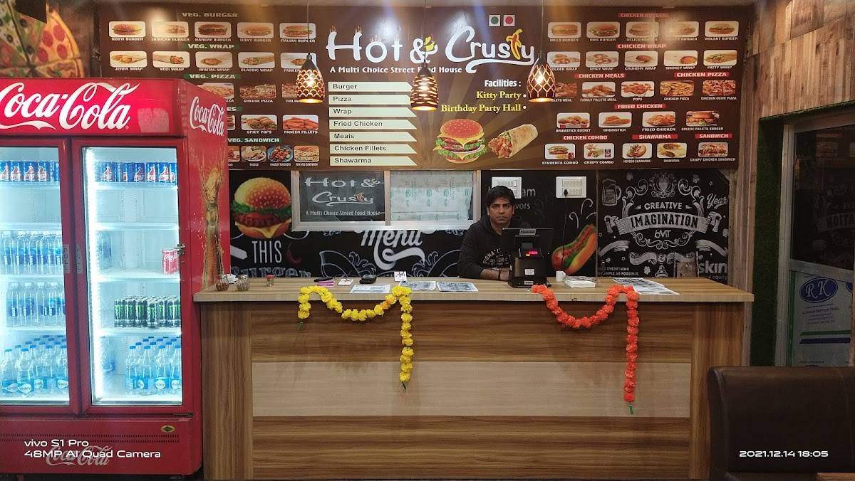 Menu at Hot and crusty restaurant, India