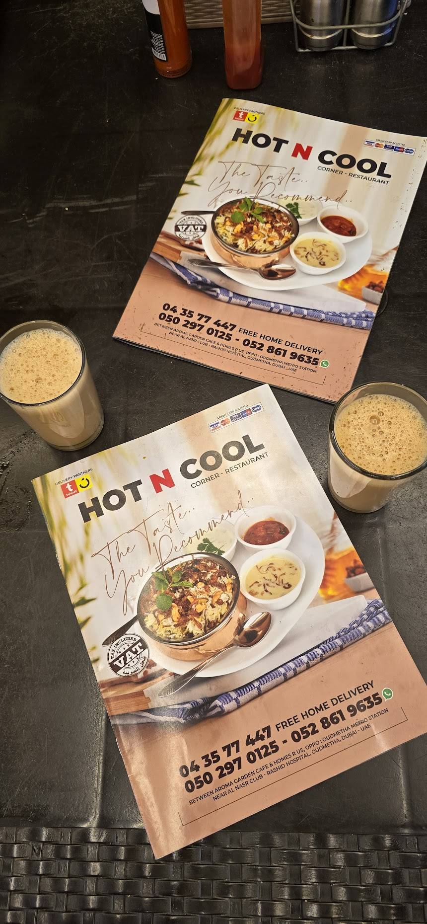 Menu at Hot n Cool Corner Cafeteria, Oudmetha, Dubai, Ground Floor