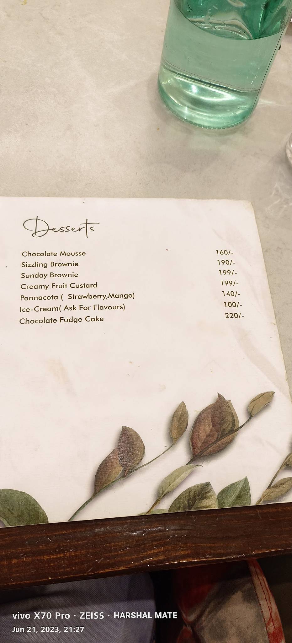 Menu at House Of Veg, Pune