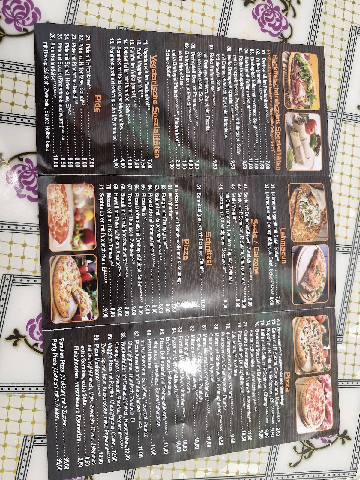 Speisekarte von Huchenfeld Schnellimbiss restaurant, Pforzheim