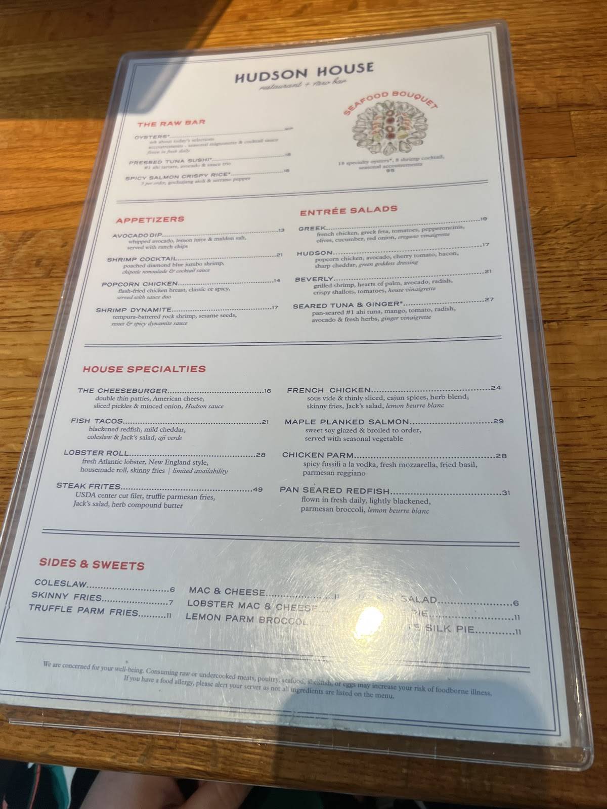 Menu at Hudson House restaurant, Addison, Belt Line Rd