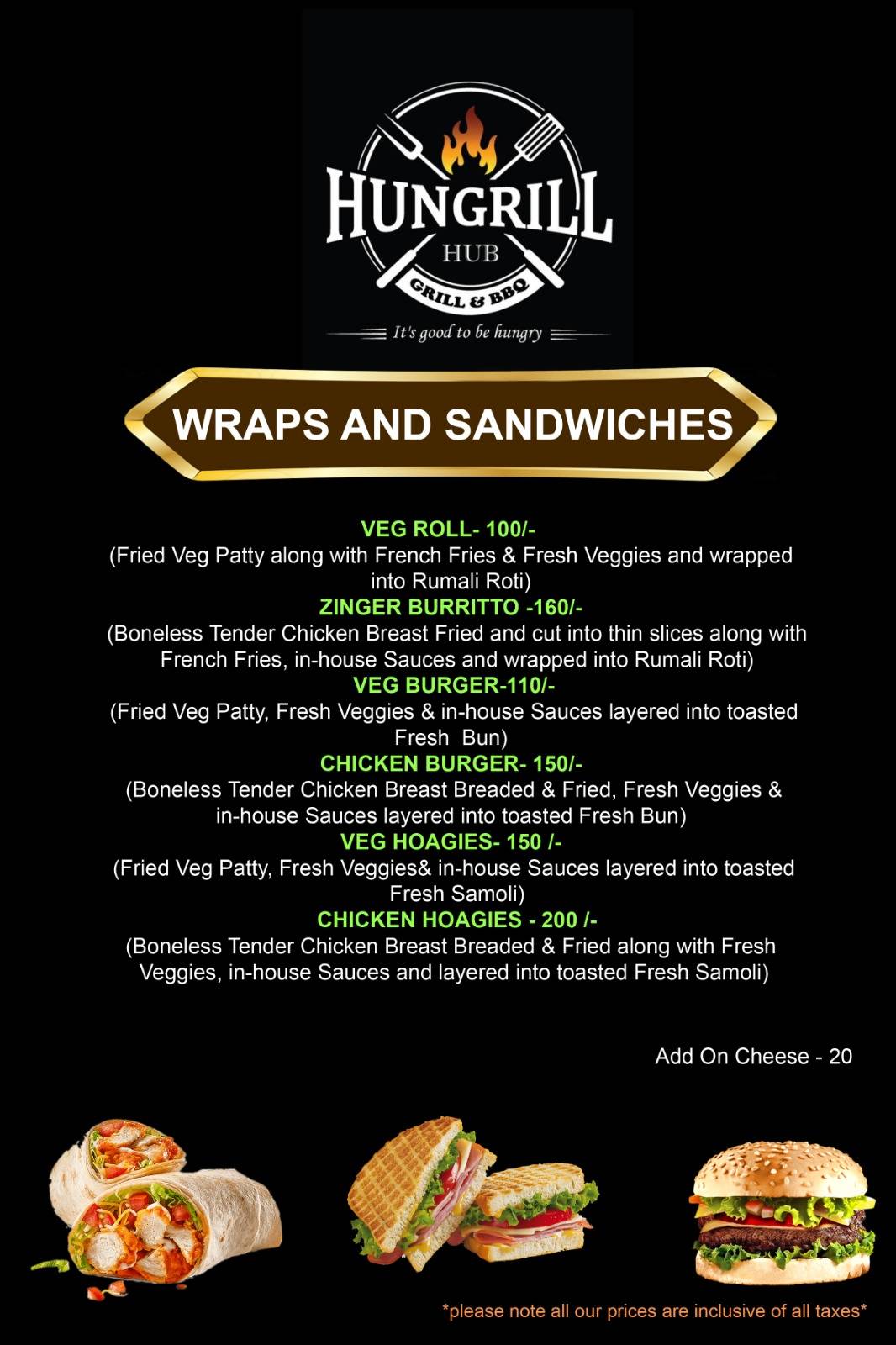 Menu at Hungrill Hub - GRILL and BBQ, Irinjalakuda, Railway Station Rd