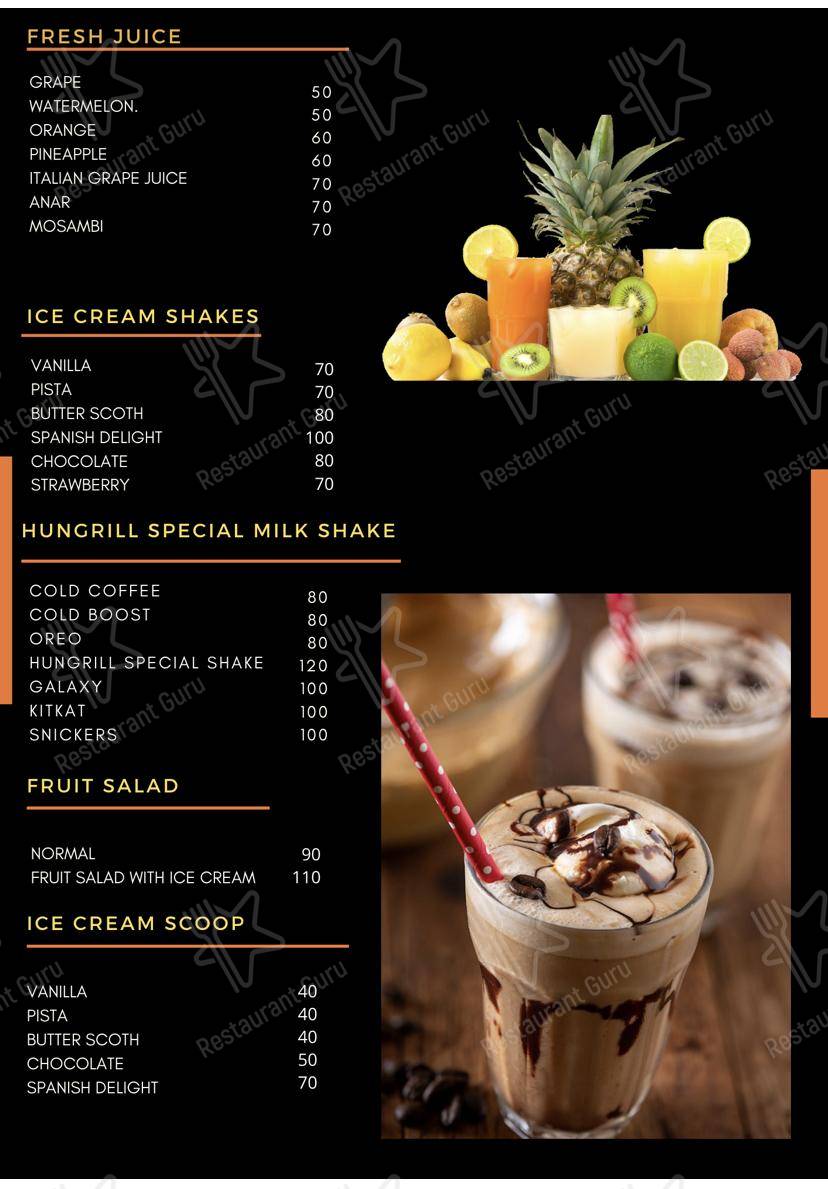 Menu at Hungrill Hub - GRILL and BBQ, Irinjalakuda, Railway Station Rd