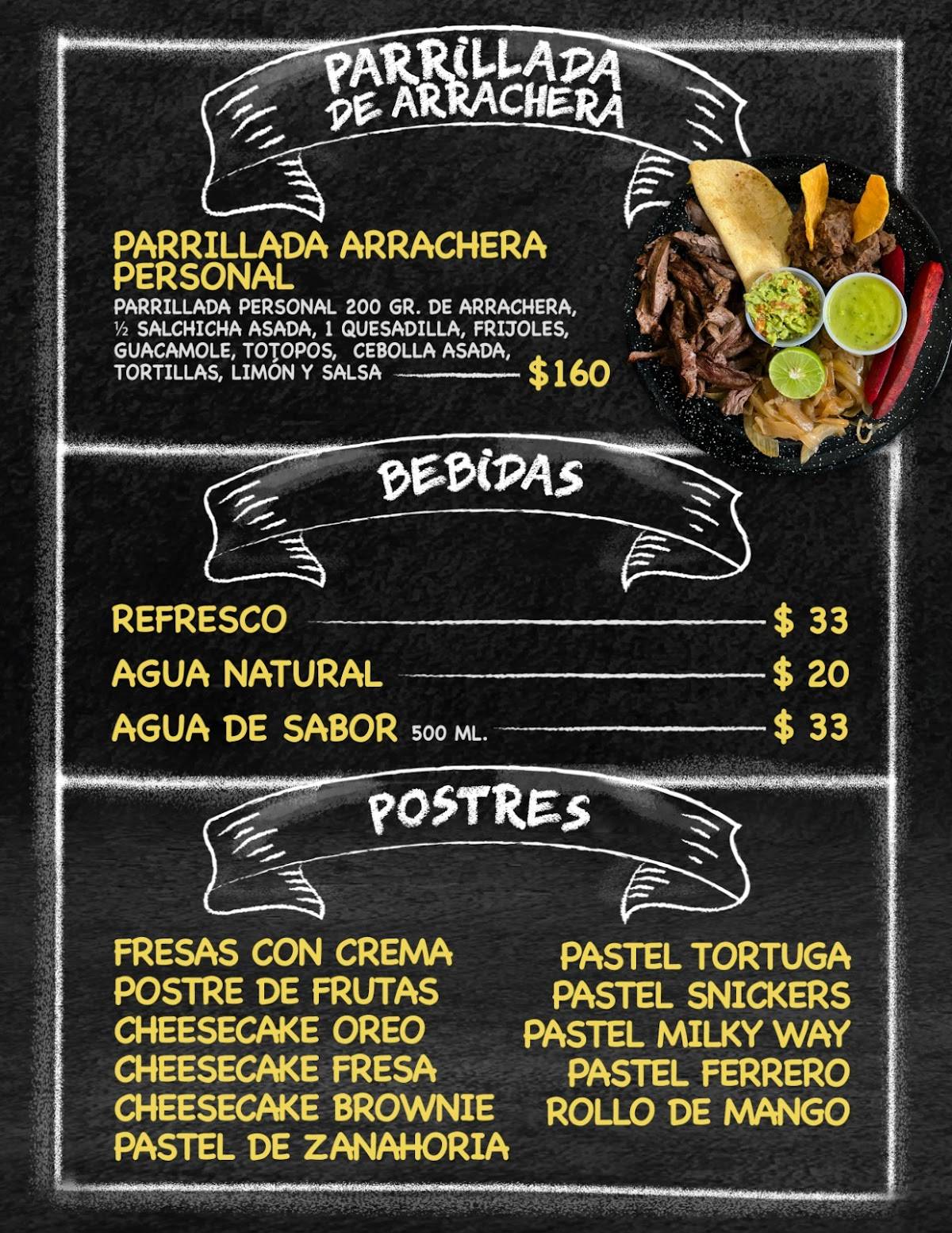 Carta del restaurante IGA Snack, García