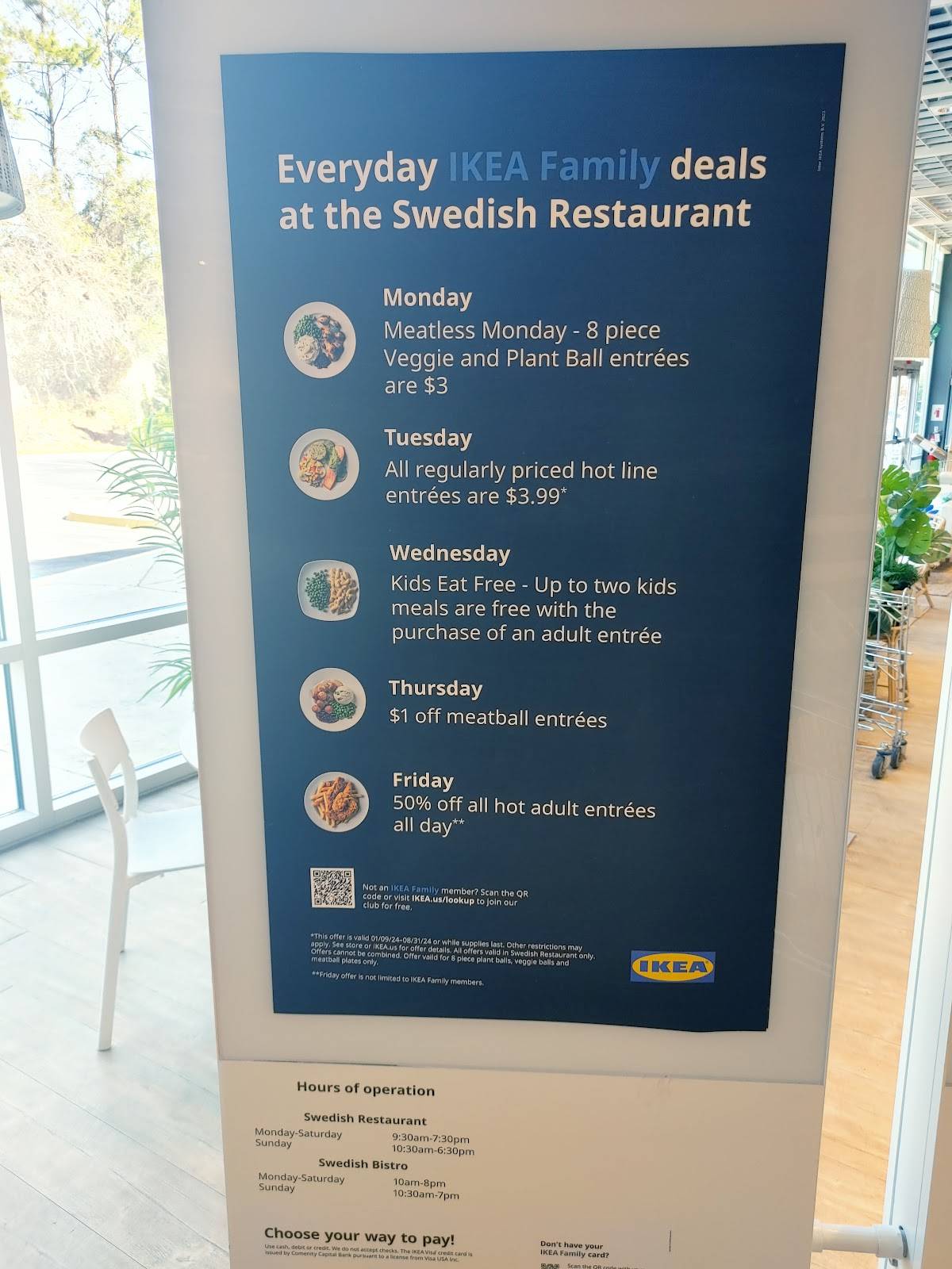 Menu at IKEA Restaurant, Jacksonville, Gate Pkwy