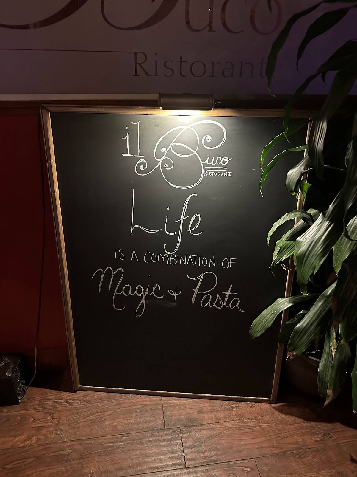 Menu at Il Buco restaurant, Barrie