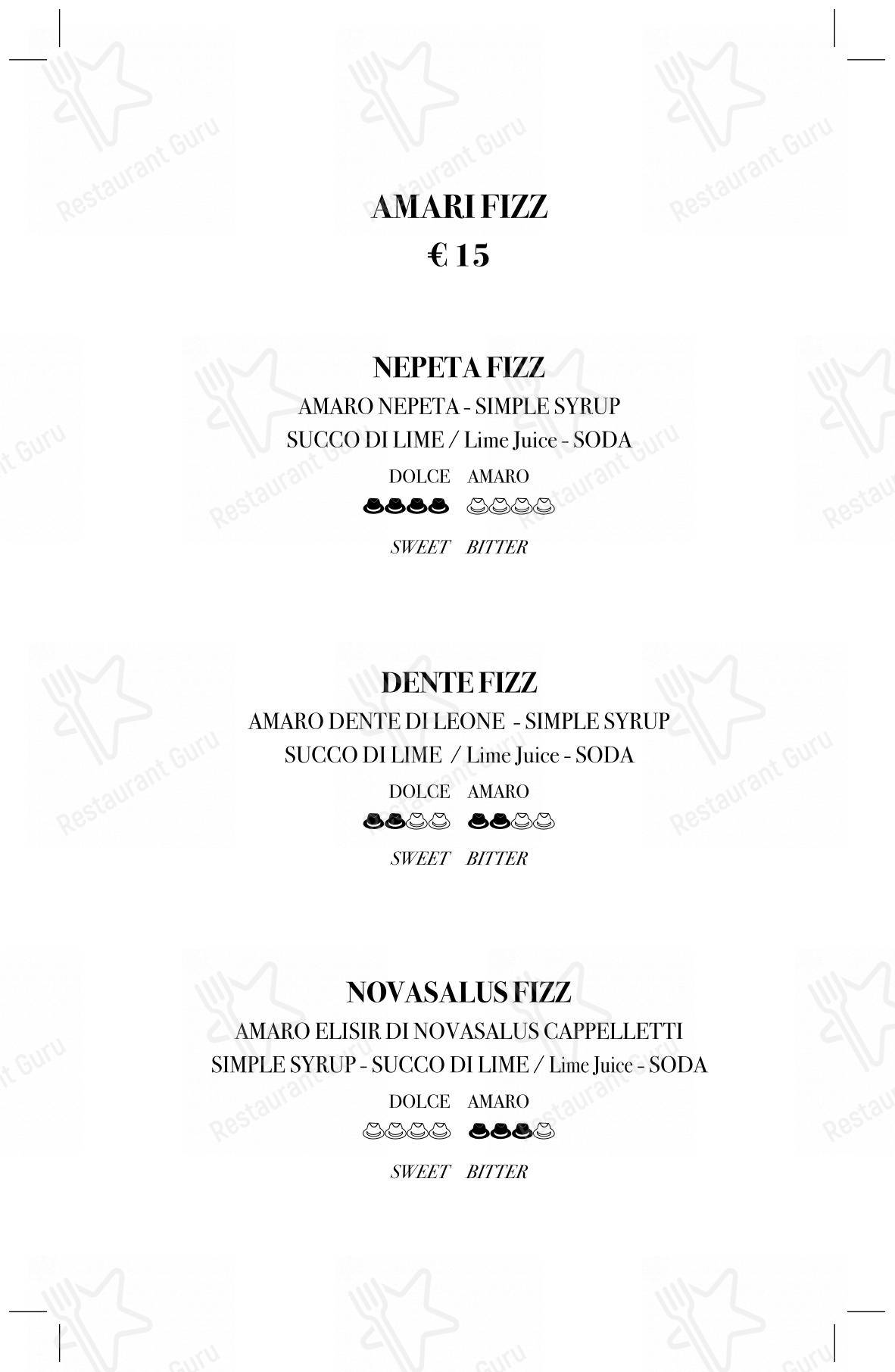 Menu da Il Marchese Milano ristorante, Milano