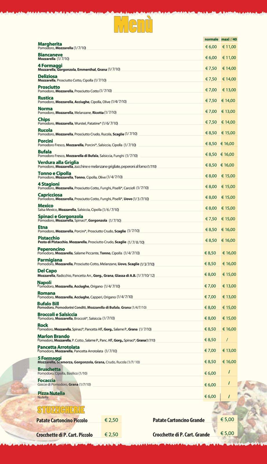 Menu da Il Peperoncino ristorante, Linguaglossa