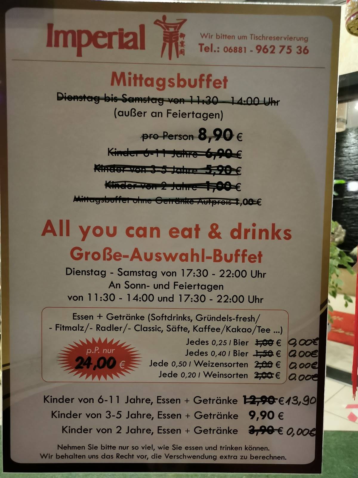 Imperial Restaurant Graz Speisekarte – Silke Nolden