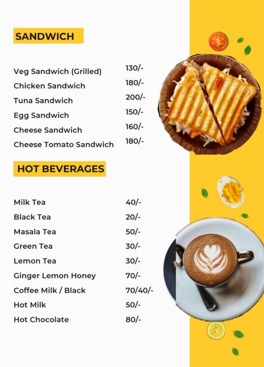 Menu at Indus Spices Restaurant and Cafe, India