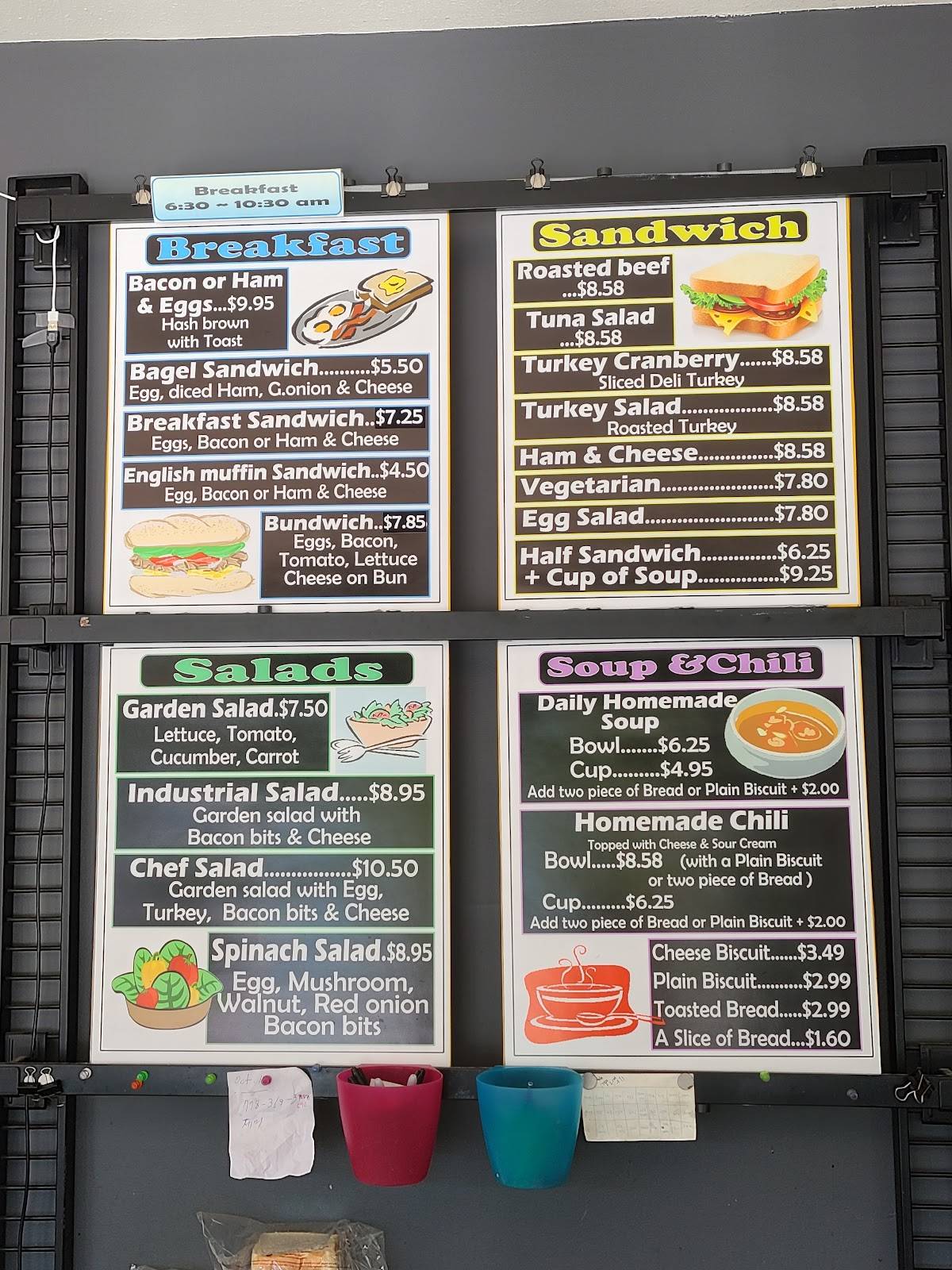 Menu at Industrial Park Sandwich Works restaurant, Langley Township ...