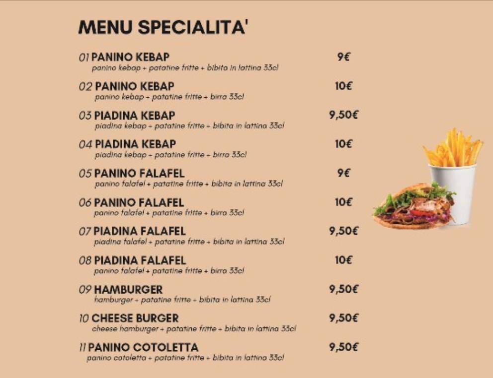 Menu at Istanbul Kebab House Cavalese restaurant, Cavalese